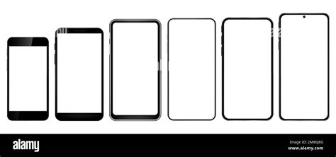 Realistic Smartphone Mockup Mobile Phone Display Device Screen Frame