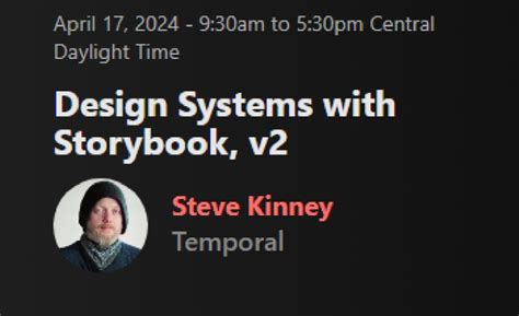 Дизайн системы с Storybook v2 frontendmasters