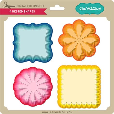 4 Nested Shapes Lori Whitlocks Svg Shop