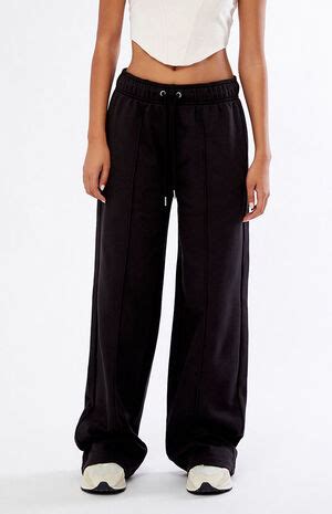 Champion Black Classic Fleece Wide Leg Sweatpants Pacsun
