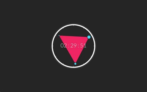 Html5创意的圆形数字时钟代码