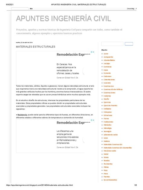 Apuntes Ingeniería Civil Materiales Estructurales Descargar Gratis Pdf Fundación