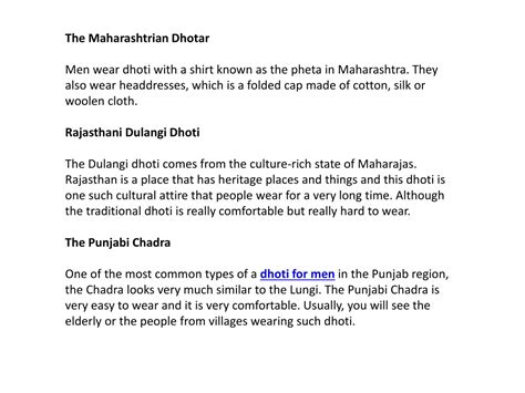 PPT Different Types Of Dhotis For Men In India Pachaiyappas Silks PowerPoint Presentation