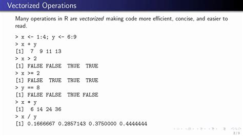 lecture 2c vectorized operations youtube