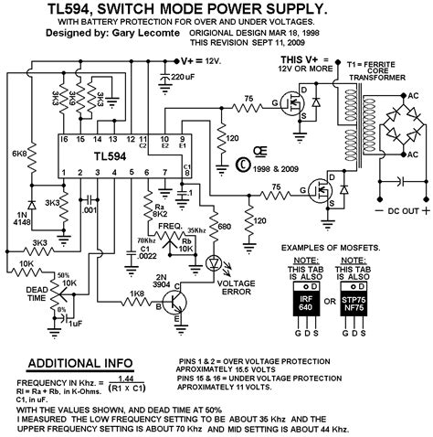 Ac Dc Switching Power Supply Circuit Diagram