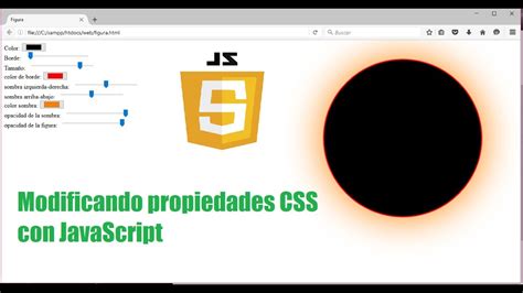 Modificar Propiedades Css Con Javascript Youtube