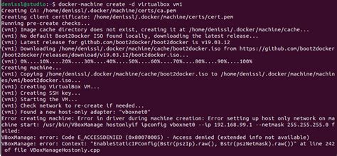 Error Creating Machine Error In Driver During Machine Creation Error