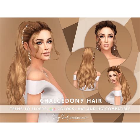 Sonyasims Chalcedony Hair The Sims 4 Create A Sim Curseforge