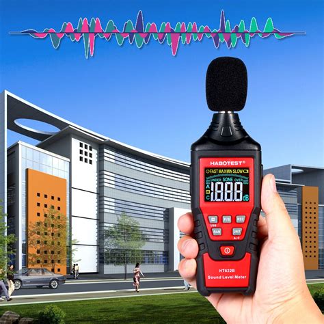 HT622B Digital Medidor De Decibelios Ruido Medidor Grandado