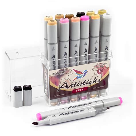 Купить профессиональные двусторонние спиртовые маркеры Artisticks ...
