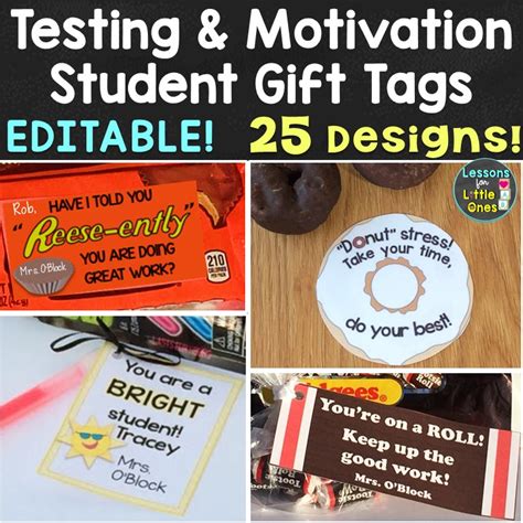 Testing Treat Tags Lessons For Little Ones By Tina O Block