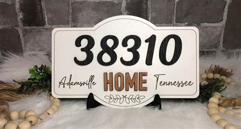 Zip Code Sign Blessed Woodworks