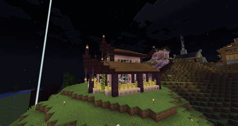 My House In On A Server With Friends Its A Liddle Modded R Minecraftbuilds