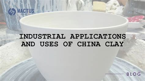 Industrial Applications And Uses Of China Clay Mactus Mineral