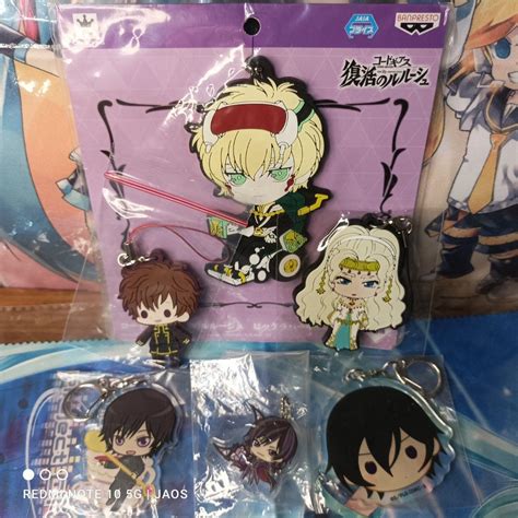 Code Geass Rubber And Acrylic Keychains Hobbies And Toys Toys And Games