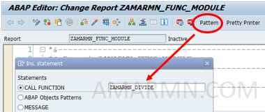 ABAP Modularization Technique Function Modules Amarmn