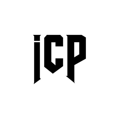 기술 회사에 대한 Icp 글자 로고 디자인 Icp 로고 디자인 검은색과 색 컬러 조합 Icp 로그 Icp 터 Icp 디자인 Icp 아이콘 Icp 알파 Icp 타이포그래피