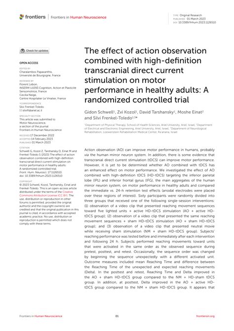 Pdf The Effect Of Action Observation Combined With High Definition