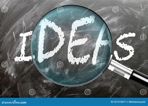 Learn Study And Inspect Ideas A Magnifying Glass Enlarging Word Ideas