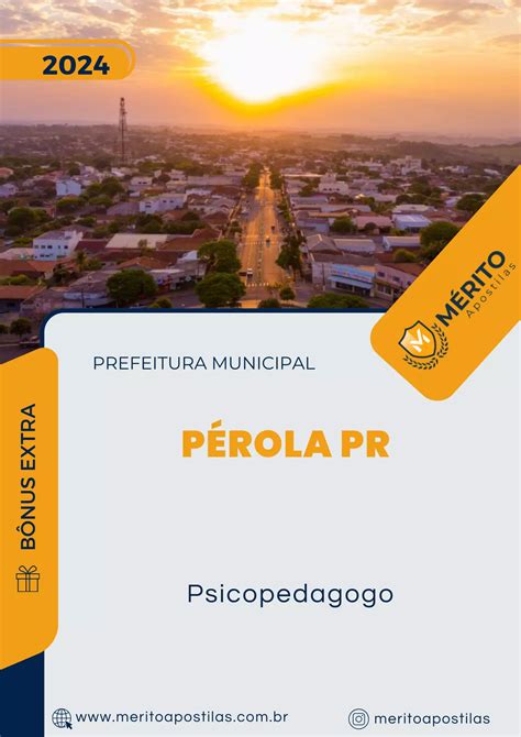 Apostila Psicopedagogo Prefeitura De Pérola Pr 2024