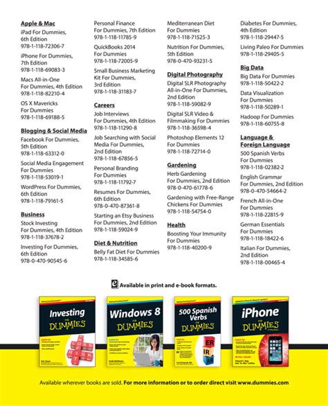 Advertisement Page Excel Sales Forecasting For Dummies 2nd Edition