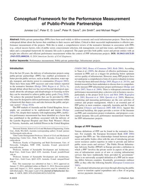 Pdf Conceptual Framework For The Performance Measurement Of Public