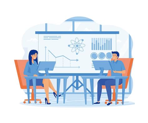 Premium Vector Data Science Concept Software Engineer Statistician