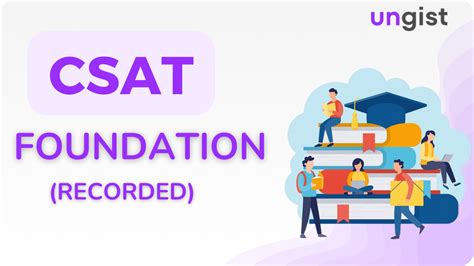 csat foundation 2024 recorded classes by ungist