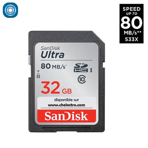 Carte Sandisk Ultra SD 32Go | Dakar Senegal | Chelectro.com