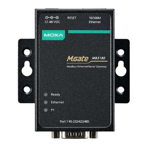 Moxa Technologies Mgate Mb3000 User Manual Pdf Download Manualslib
