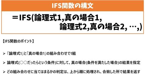 Ifs関数で複数条件を指定して結果を分ける｜基本からコツまで解説