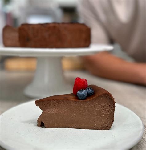 Chocolate Burnt Basque Cheesecake Recipe Matty Edgell Great British