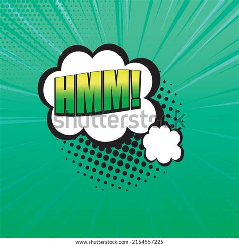 Lettering Hmm Blame Curiosity Comic Text Stock Vector Royalty Free