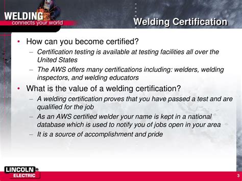 Ppt Welding Certification Powerpoint Presentation Free Download Id