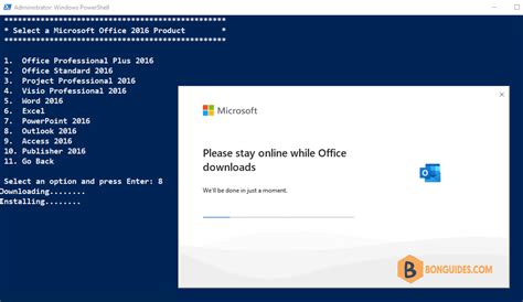 How To Download And Install Outlook 2016 Using Powershell
