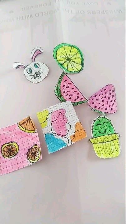 как сделать наклейки из бумаги за одну минуту ️ хочуврек идеи Art Youtube