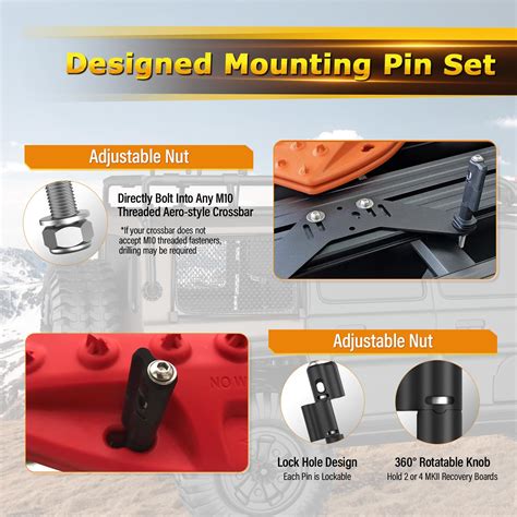 Mounting Pins For Recovery Boards Lockable Design