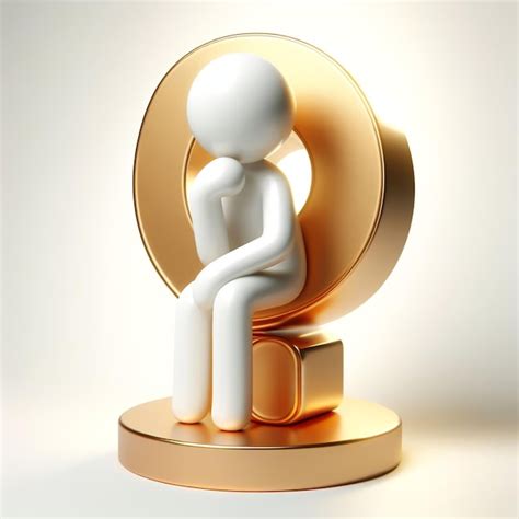 Premium Photo White 3D Figure With Question Mark Questions And