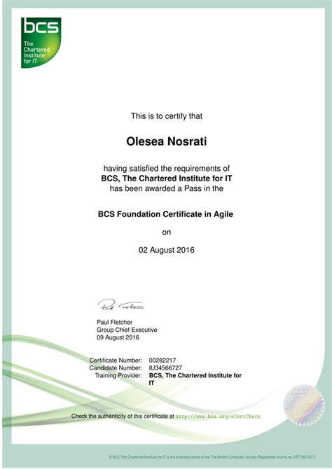 Bcs Foundation Certificate In Agile Pdf