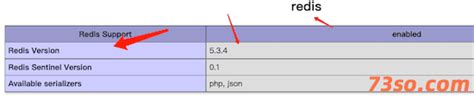 php检测Redis扩展服务是否可用 73SO博客