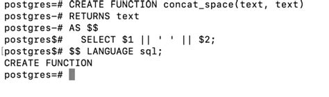 How To Create User Defined Functions And Operators In Postgresql