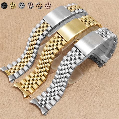 Pulseira De Relógio Luxuosa Em Aço Inoxidável 18 19 22mm 20mm Tipo log