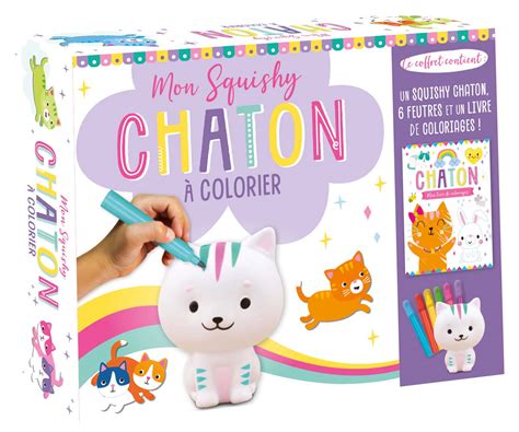 Mon Squishy à Colorier Chaton Éditions 123 Soleil