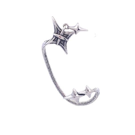 Mystique Stainless Steel Cuff Earrings Silverworks