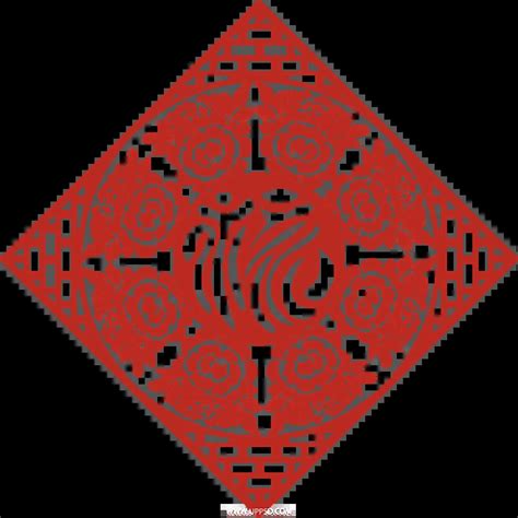 春节福字剪纸png 花瓣网