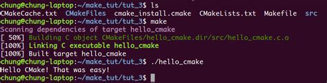 Hello CMake Makefile Tutorials