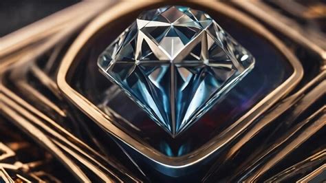 Premium Ai Image Macro Photography Of A Metal Object With A Diamond