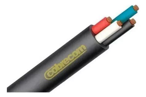 Cabo Fio Pp X Mm Metros Sil Cobrecom Cor Da Cobertura Preto Parcelamento Sem Juros