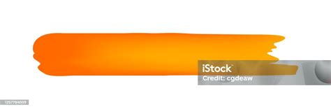 흰색 수채화 페인트 아이디어브러시스트로크 오렌지 오렌지 스트라이프 브러쉬 스테인 스트로크 브러쉬 페인트 아트 스트라이프 오렌지 색조 아크릴 아트 그린 소프트 수채화 브러쉬에