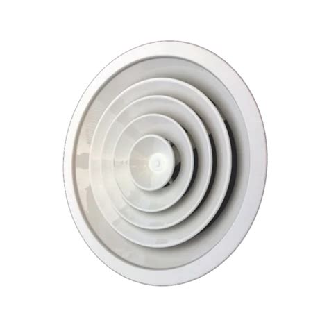 Powder Coated Round Air Diffuser Aluminium Shape Circular Round At